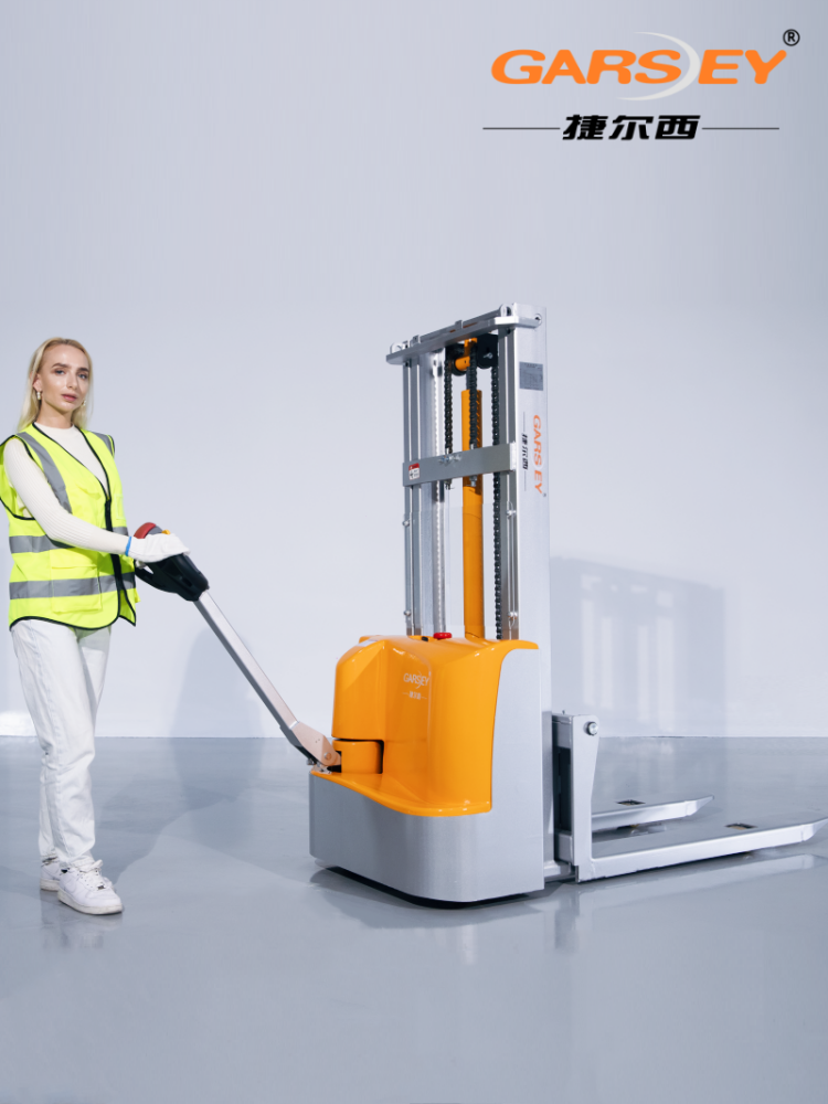 步行式电动堆高车 - 电动仓储设备，堆高、搬运、牵引 AGV无人化仓储 捷尔西Garsey官网