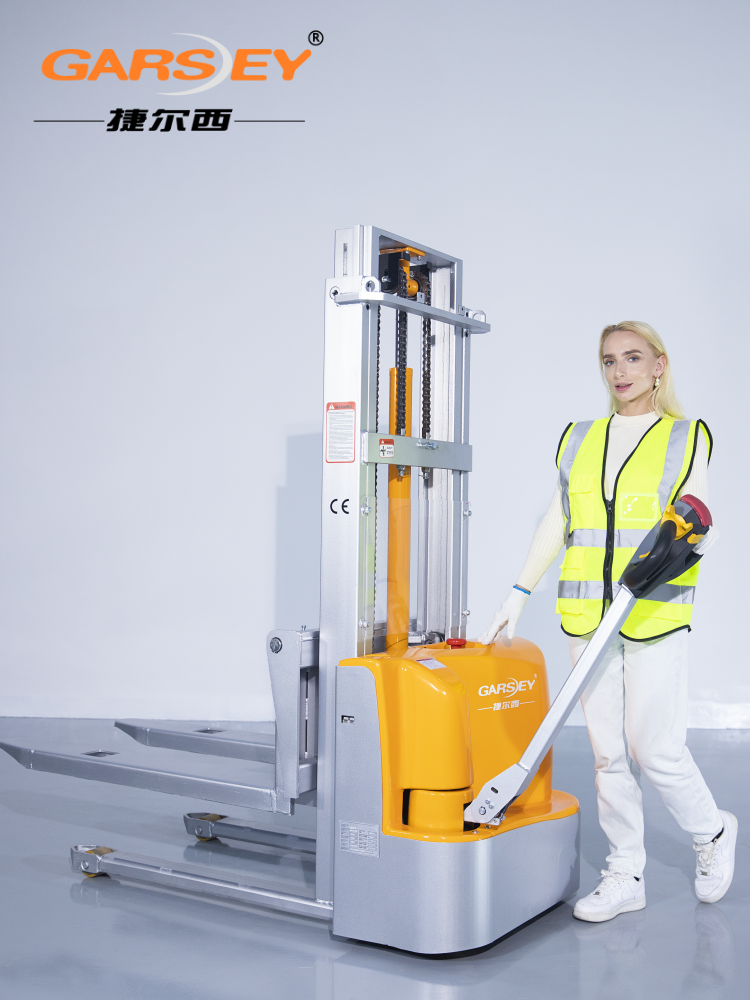 步行式电动堆高车 - 电动仓储设备，堆高、搬运、牵引 AGV无人化仓储 捷尔西Garsey官网