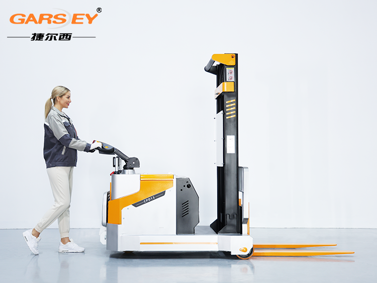 步行式 前移电动叉车 - 电动仓储设备，堆高、搬运、牵引 AGV无人化仓储 捷尔西Garsey官网